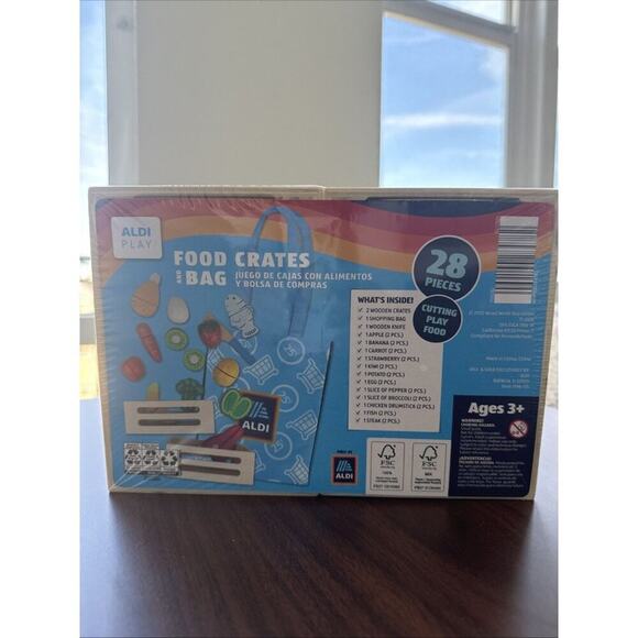 Aldi | Toys | Aldi Play Food Crates And Bag 28 Piece Kit 225 Original ...